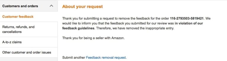 Wie man negatives Feedback auf Amazon entfernt