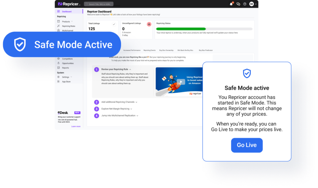 Safe Mode - The Fastest Amazon Repricer | Repricer.com